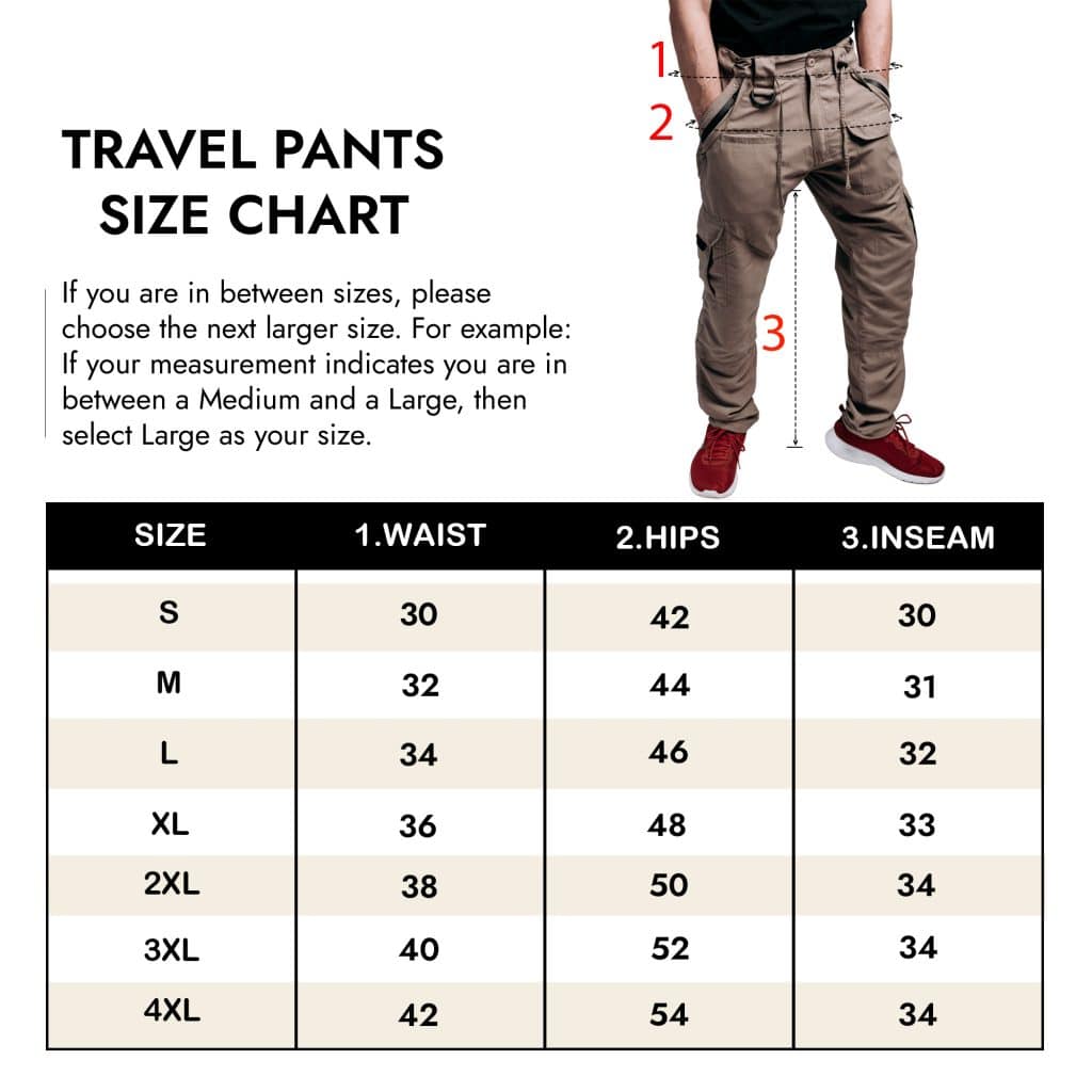 PROJECT 7 Travel Pants Lightweight with 11 Pocket Design
